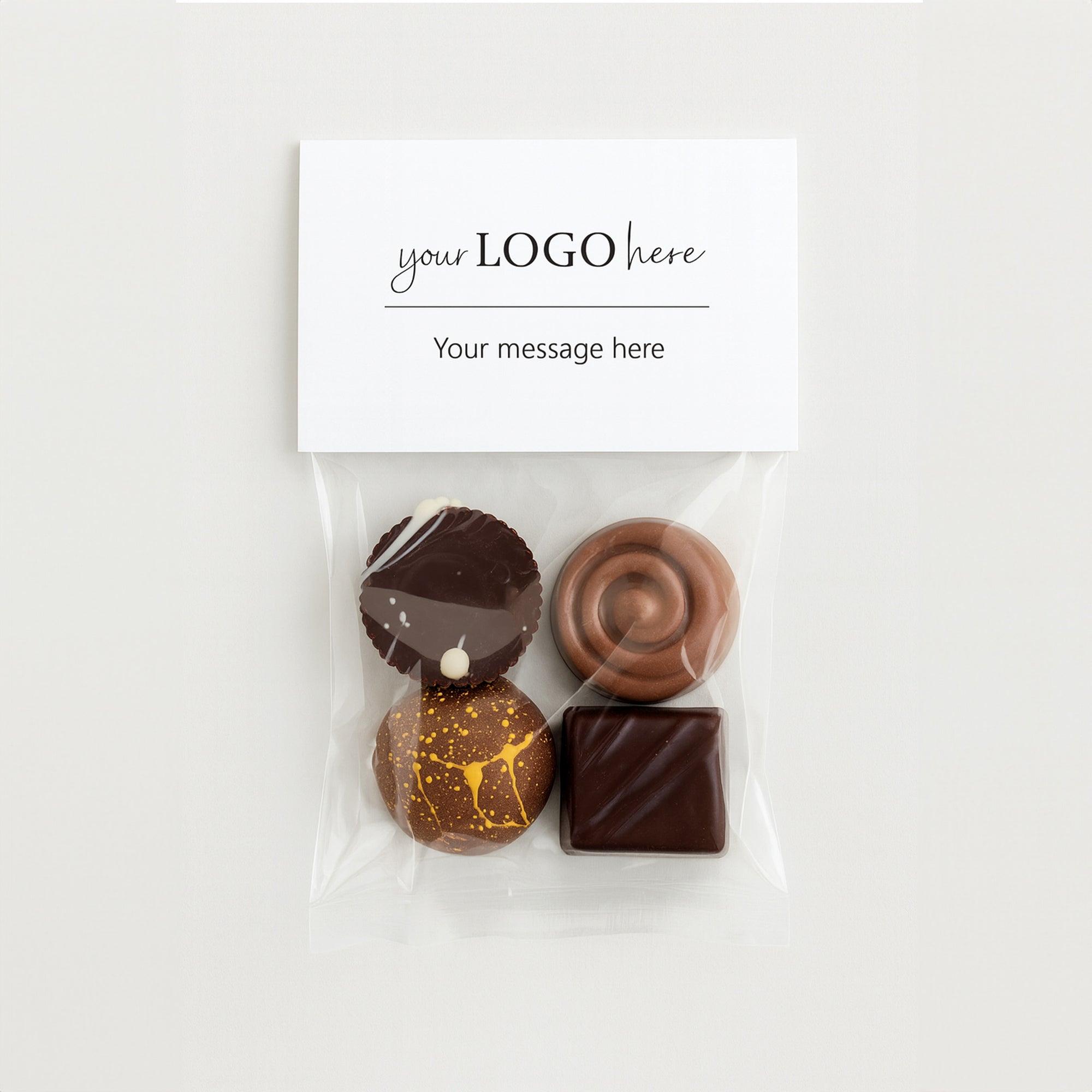 Branded Corporate, Bag of 4 Chocolates